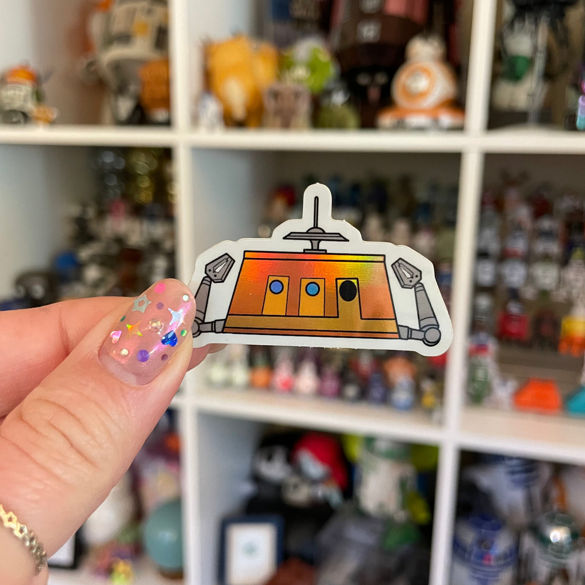 Chop holo dome Sticker – Lantern Pins